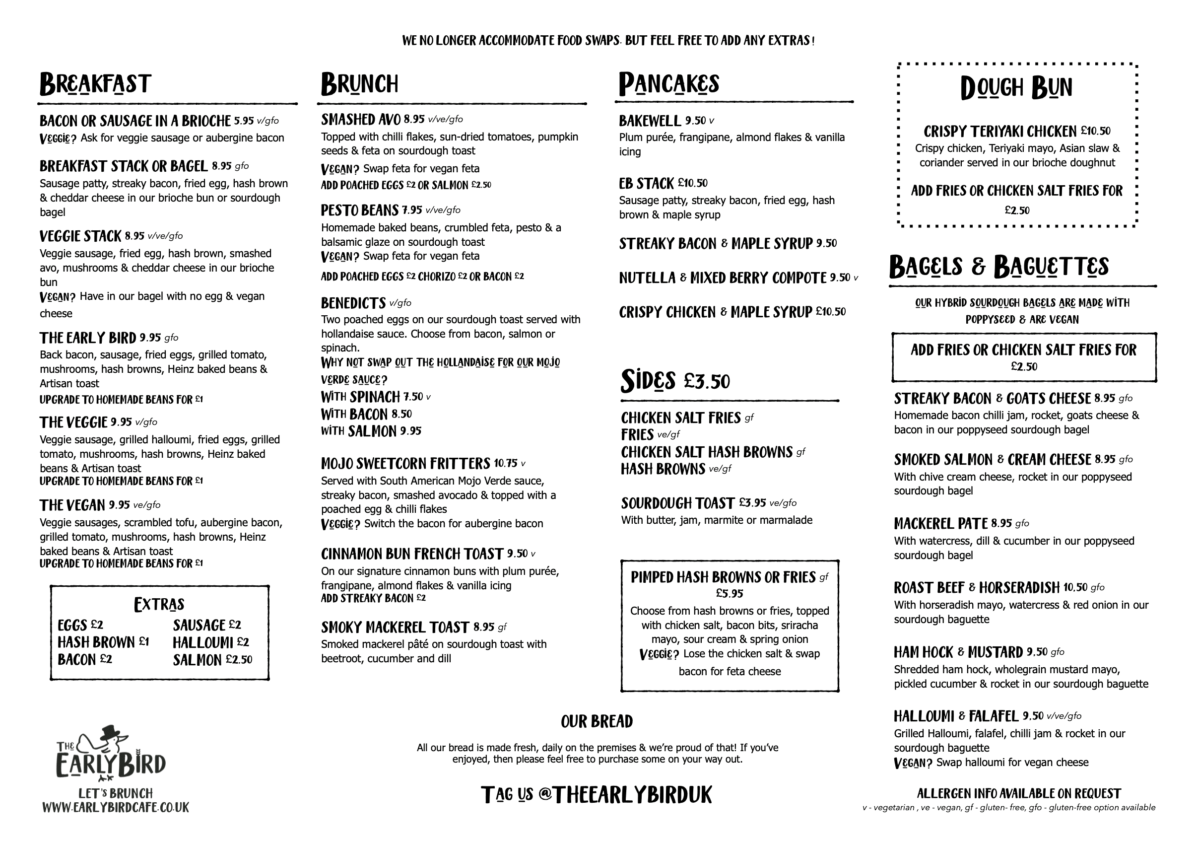 Menu - EarlyBird